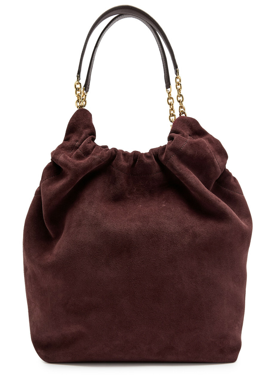 Demellier Miami Suede Tote - Burgundy - One Size DeMellier