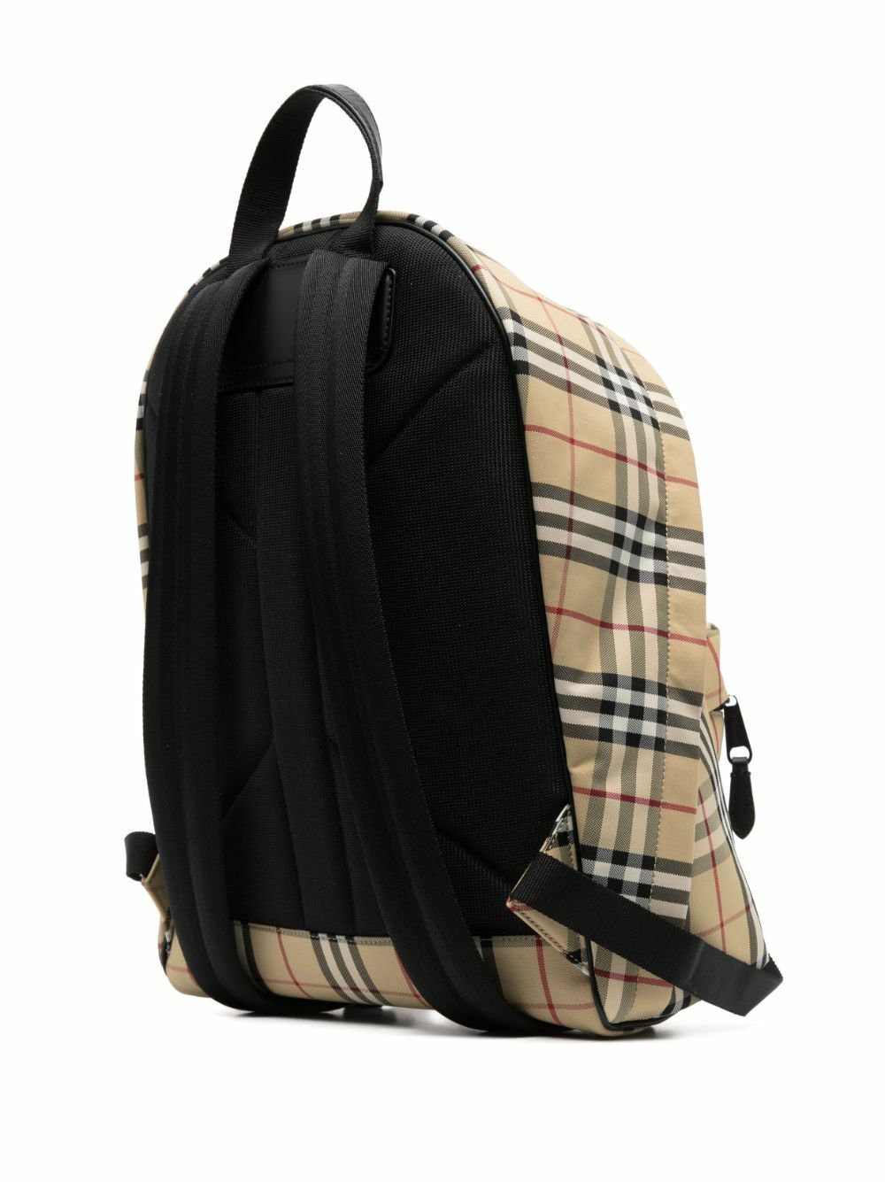 BURBERRY - Check Motif Nylon Backpack Burberry
