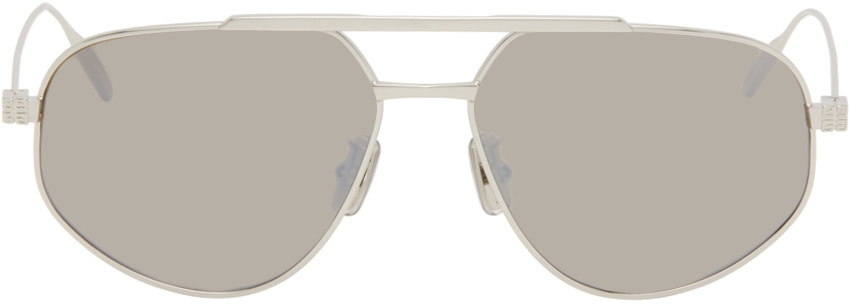Givenchy Silver GV Speed Sunglasses Givenchy