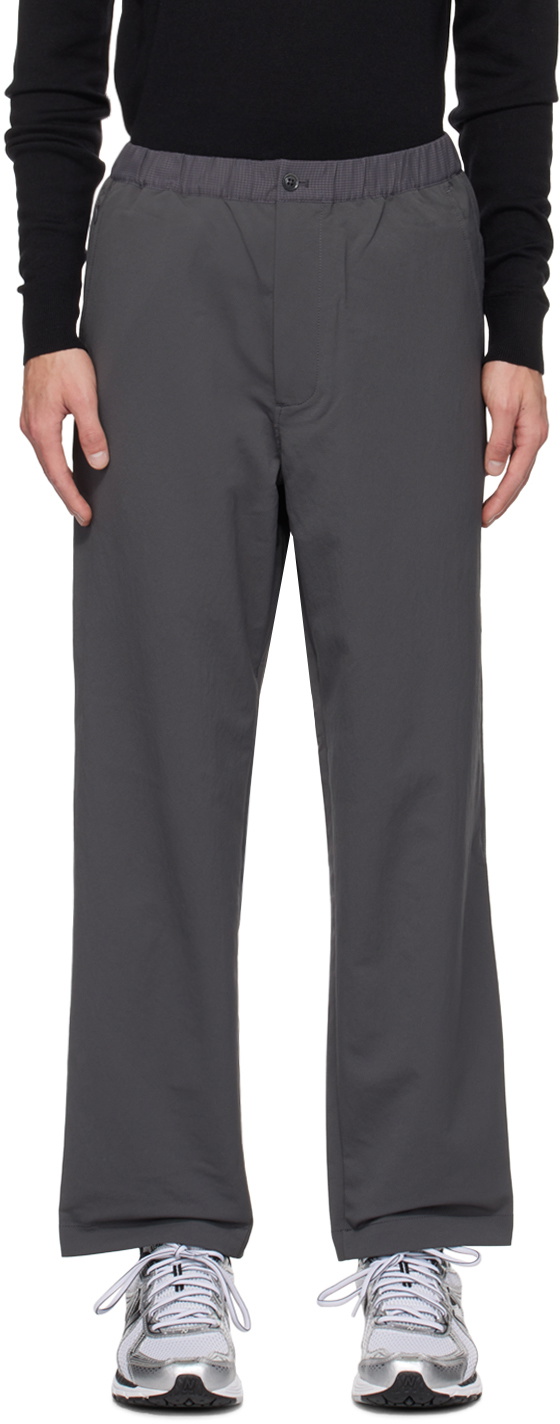Nanamica Gray Drawstring Trousers Nanamica