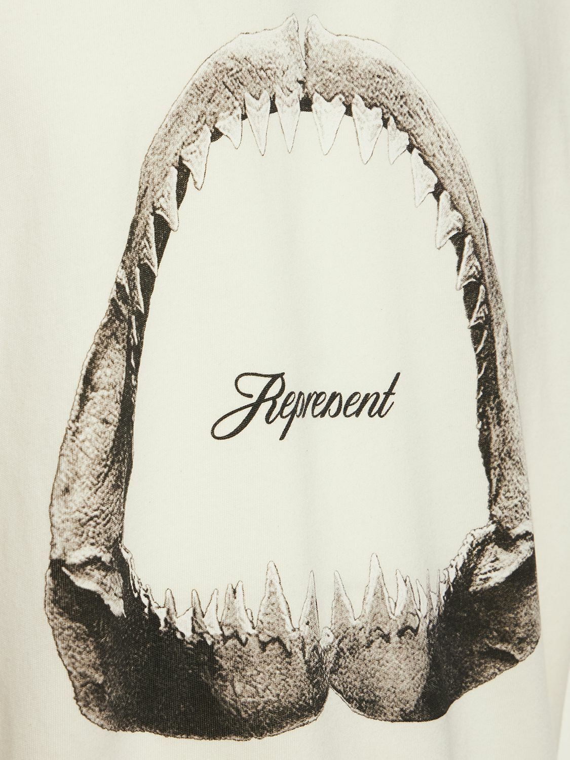 REPRESENT Shark Jaws Logo Cotton T-shirt Represent