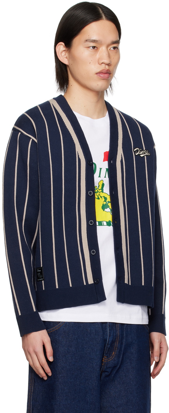 Dime Navy Baseball Cardigan Dime