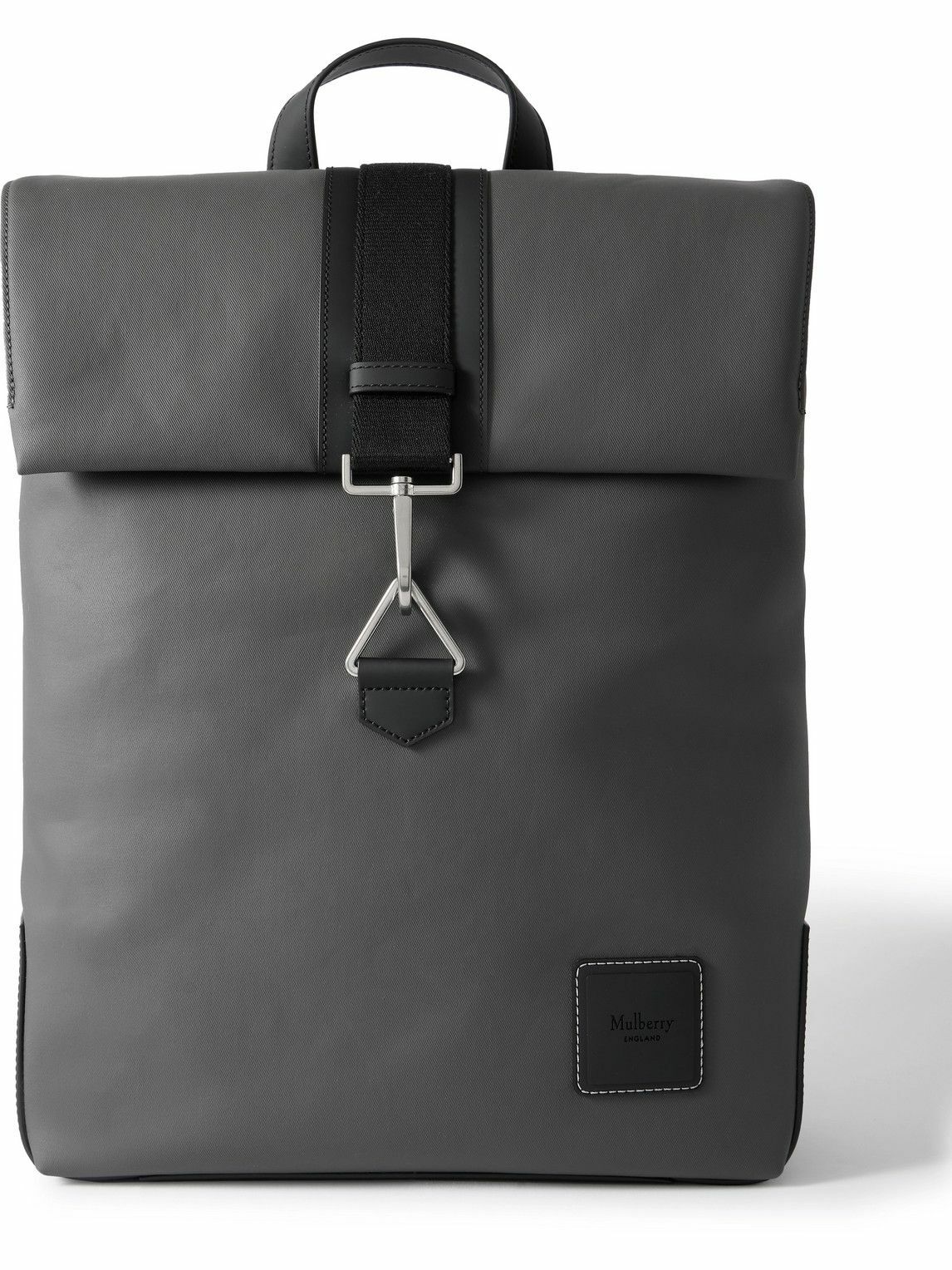 Mulberry - City Logo-Jacquard Canvas and Full-Grain Leather Mulberry - City Logo-Jacquard Canvas and Full-Grain Leather