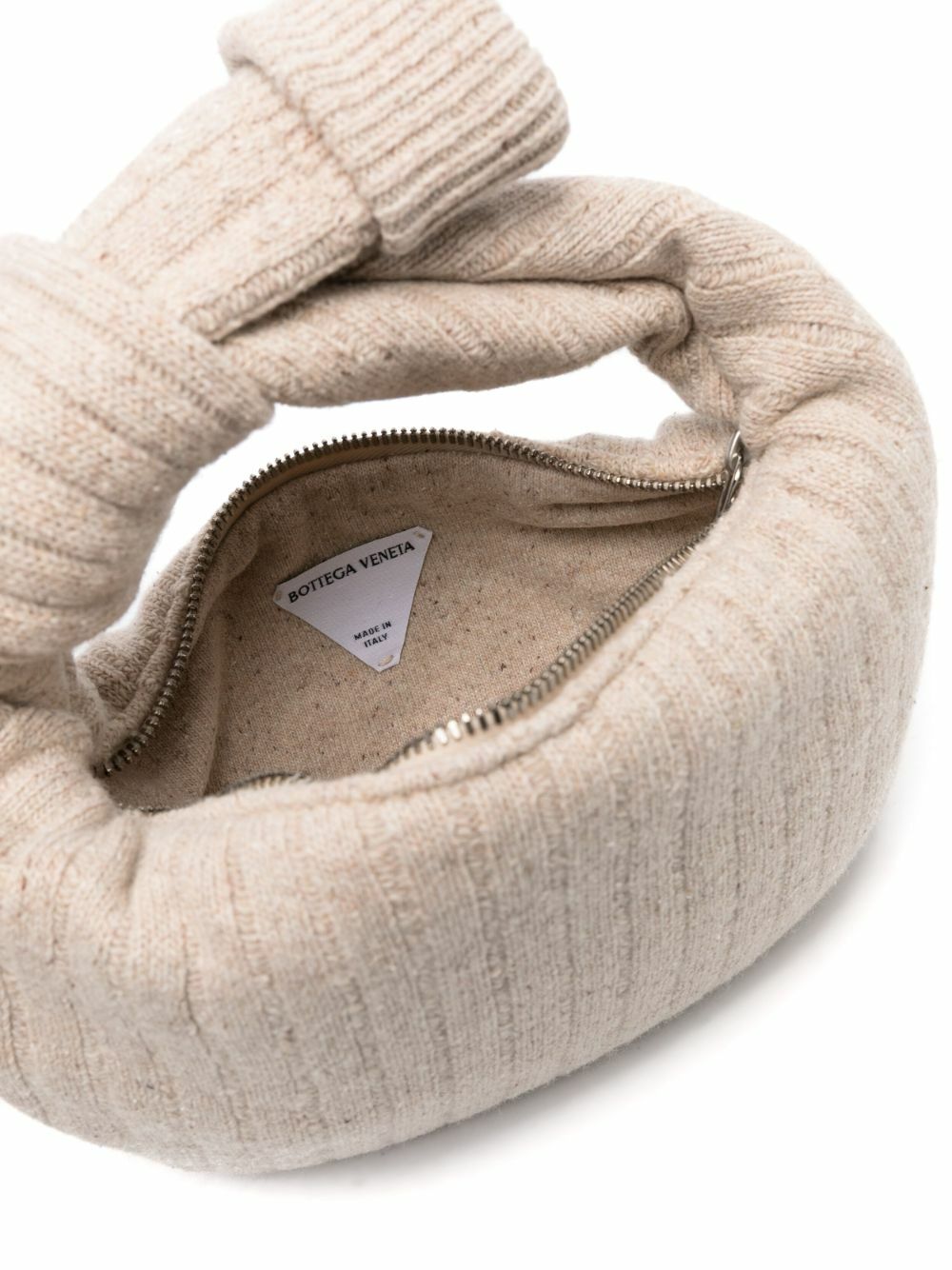 Bottega Veneta Neutral Mini Jodie Top Handle Bag Bottega Veneta