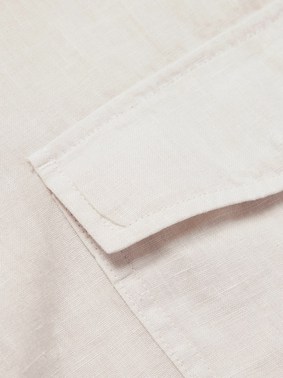 Rag & Bone - Angus Linen Shirt Jacket - Gray Rag and Bone