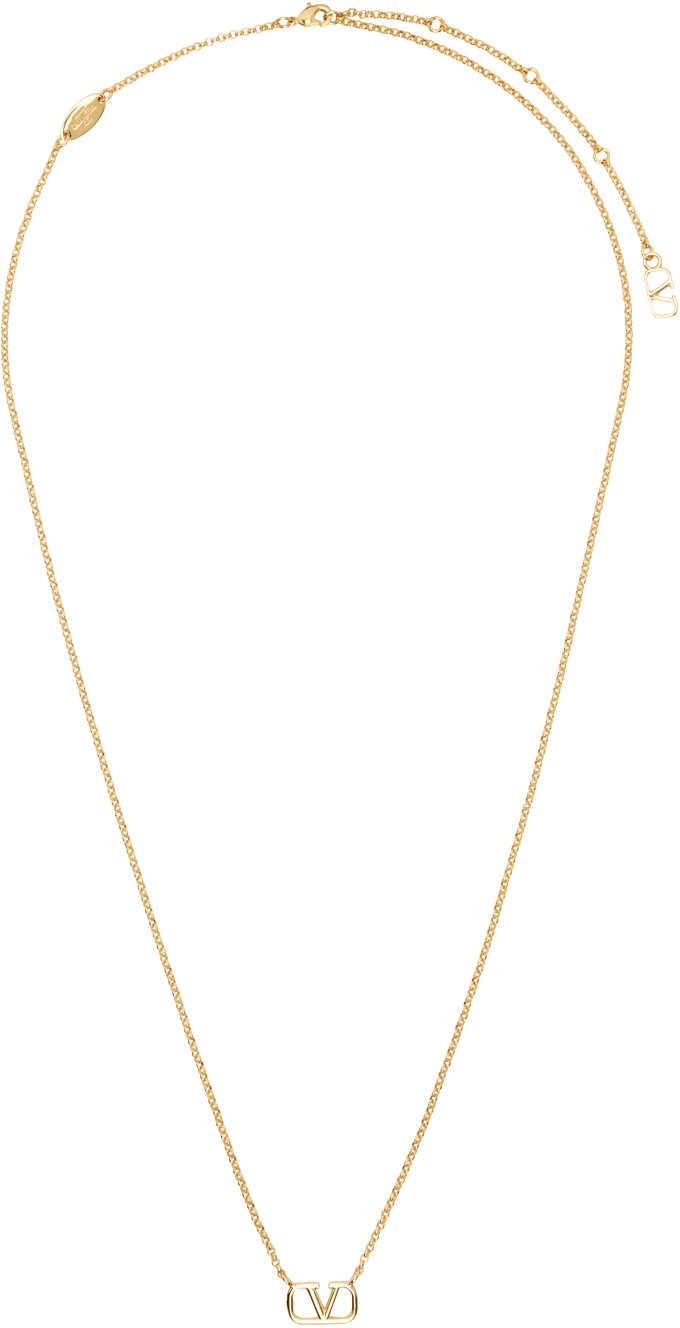 Valentino Garavani Gold VLogo Signature Necklace Valentino Garavani
