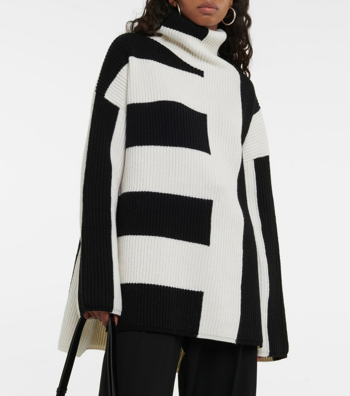 Joseph - Striped wool turtleneck sweater Joseph