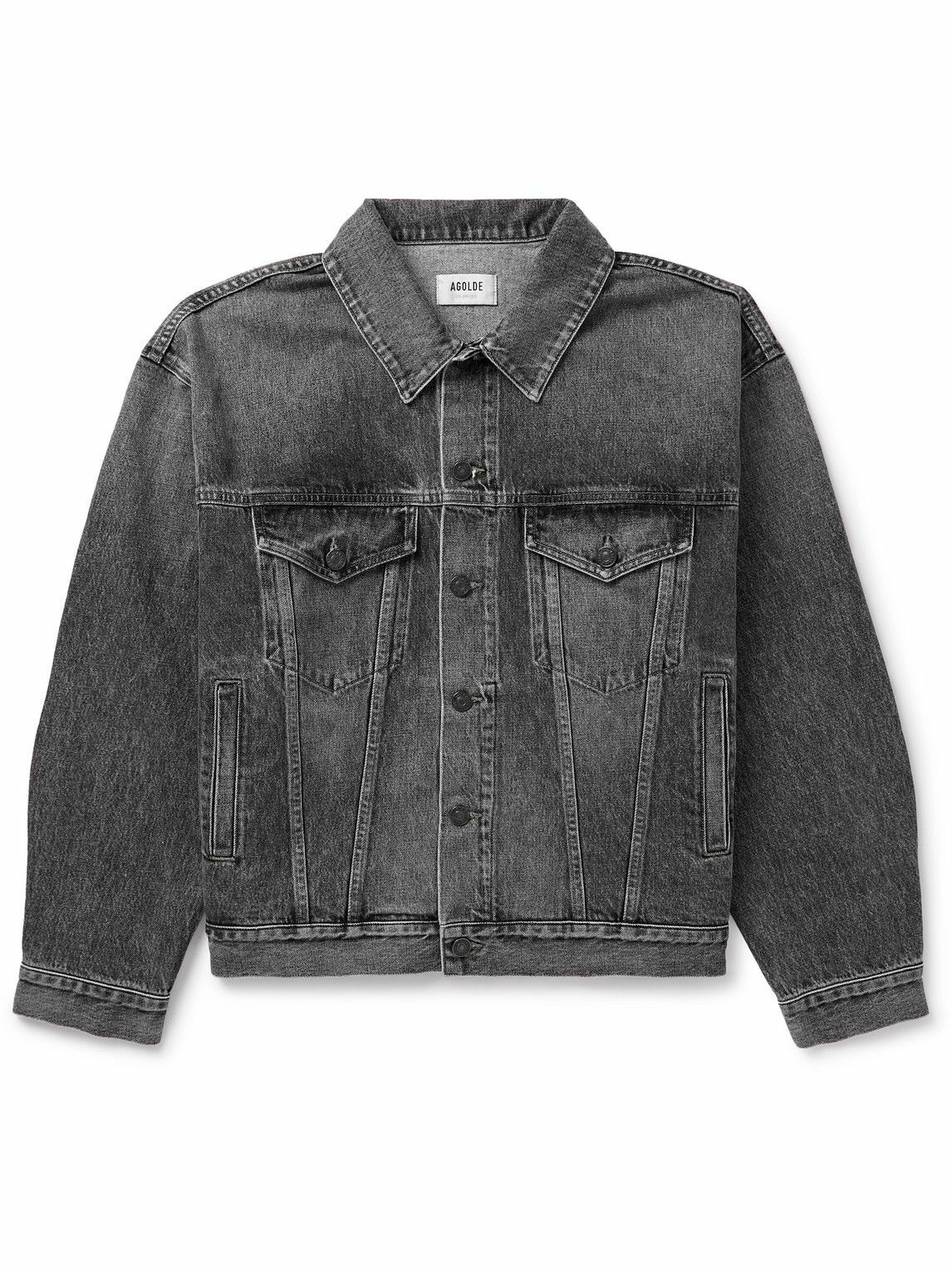 AGOLDE - Stefano Denim Trucker Jacket - Gray AGOLDE
