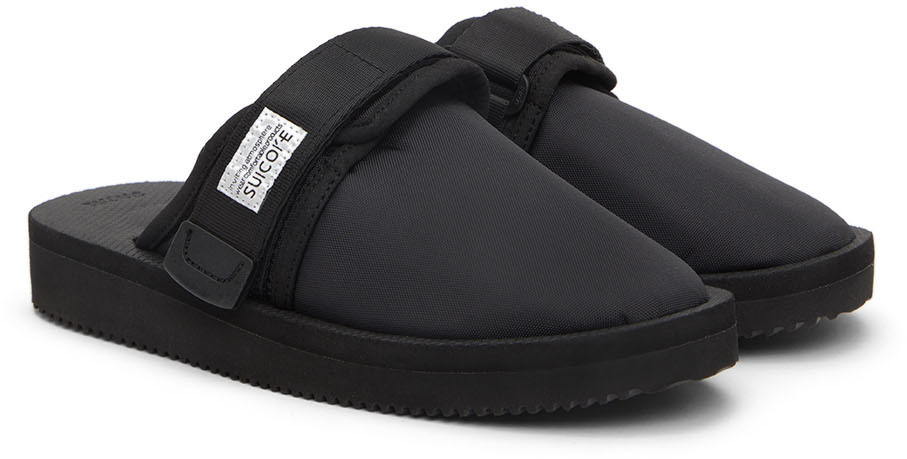 Suicoke Black ZAVO-CAB Slippers Suicoke
