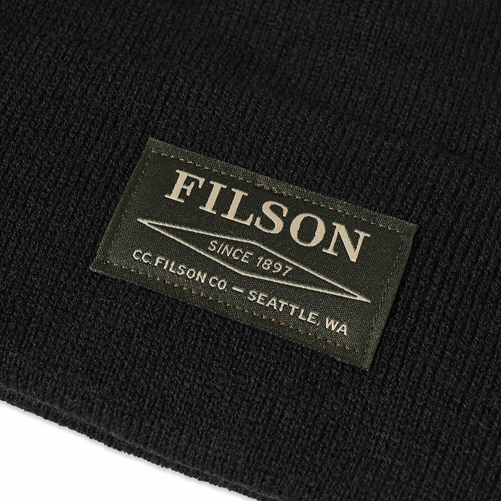 Filson Men's Ballard Watch Cap in Black Filson