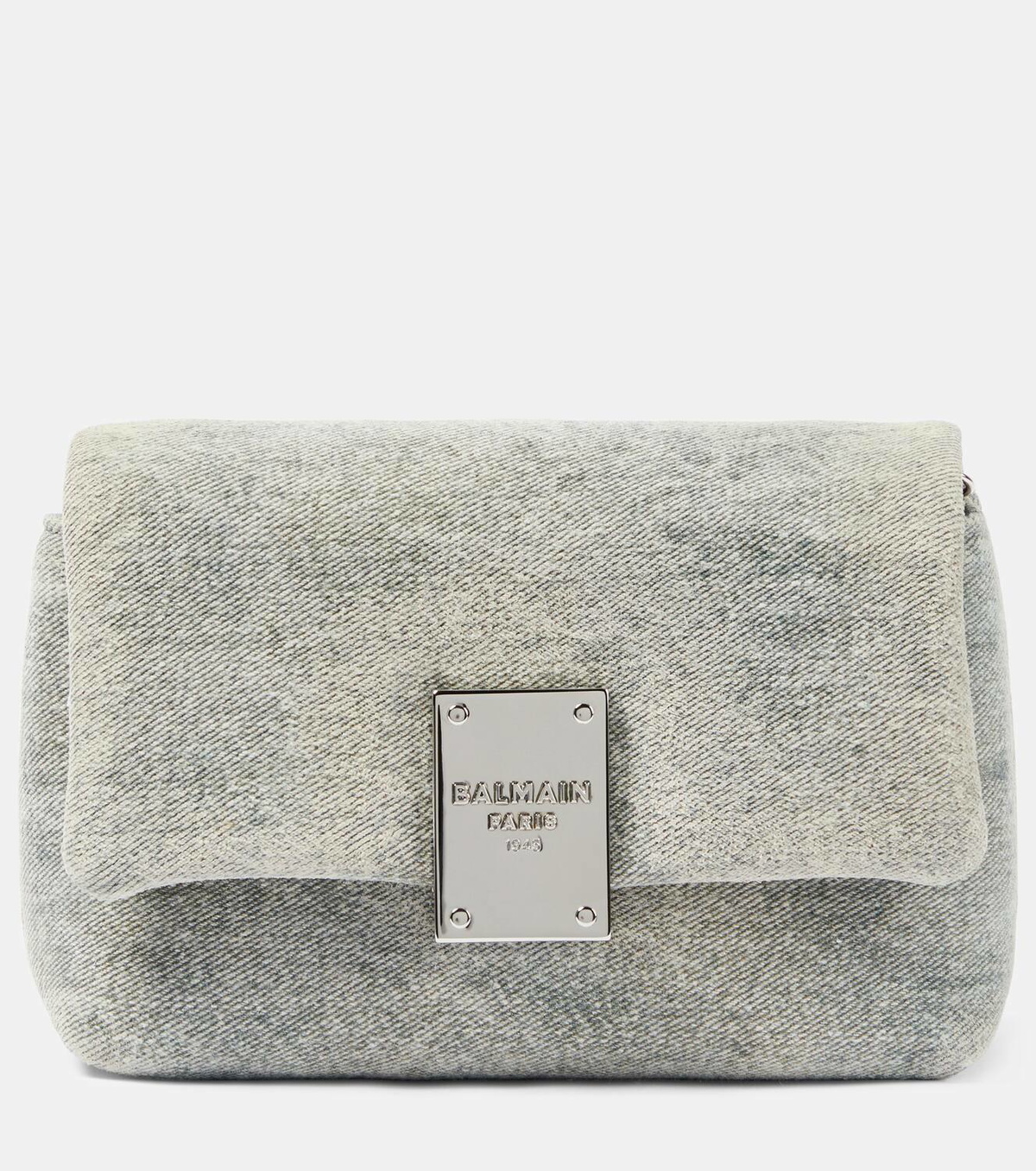 Balmain 1945 Soft Mini denim shoulder bag Balmain