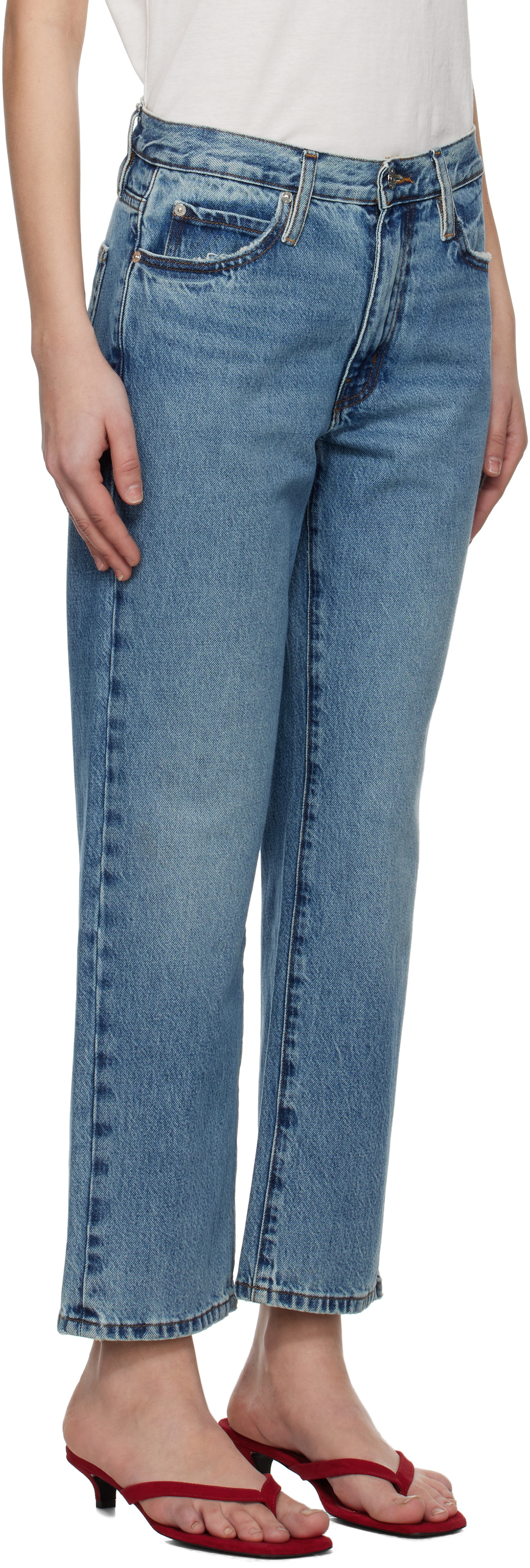 FRAME Blue 'The Hang' Jeans Frame Denim