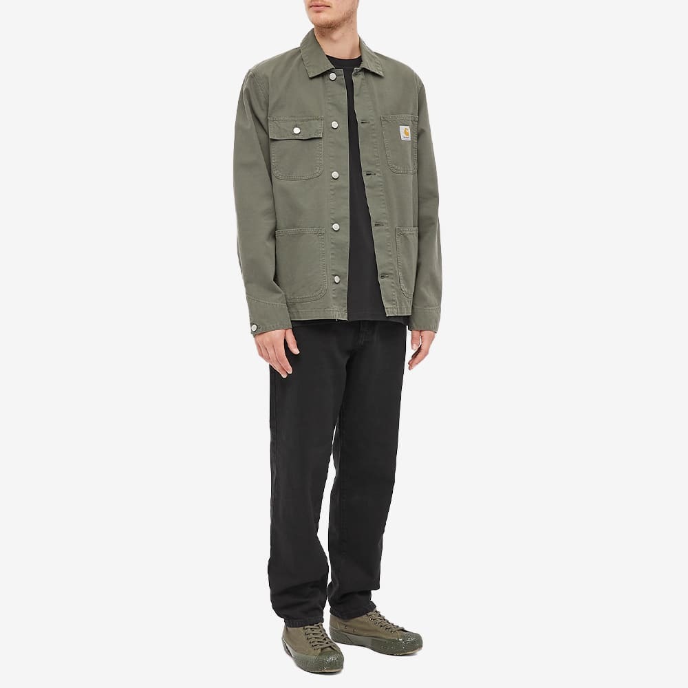 Stan Ray Men's 5 Pocket Tapered Jean in Washed Black Stan Ray