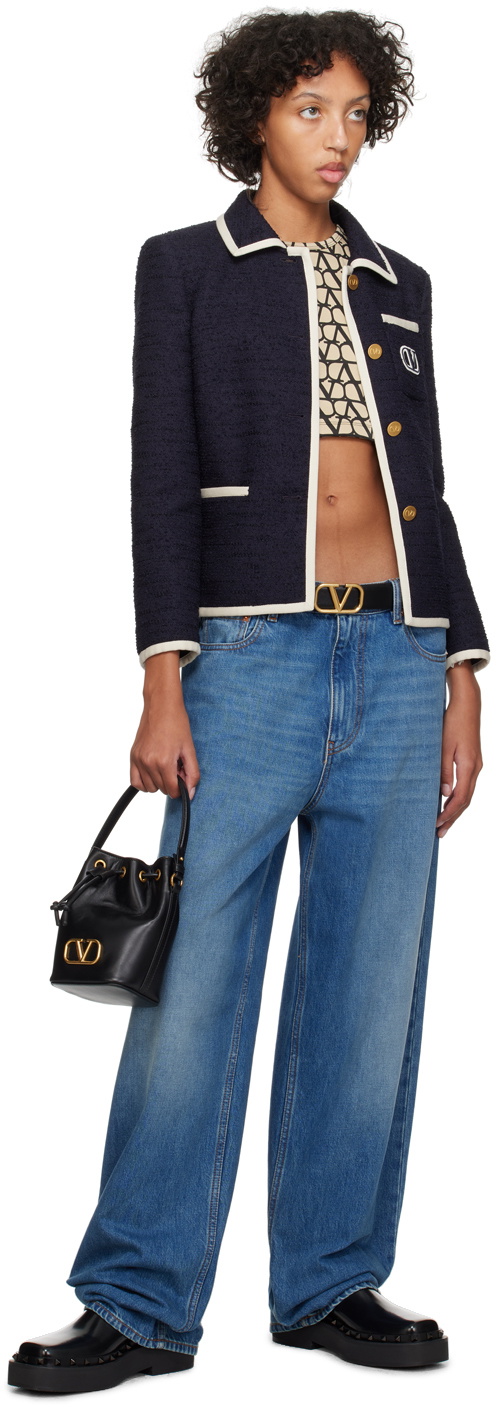 Valentino Garavani Black Mini VLogo Signature Bag Valentino Garavani