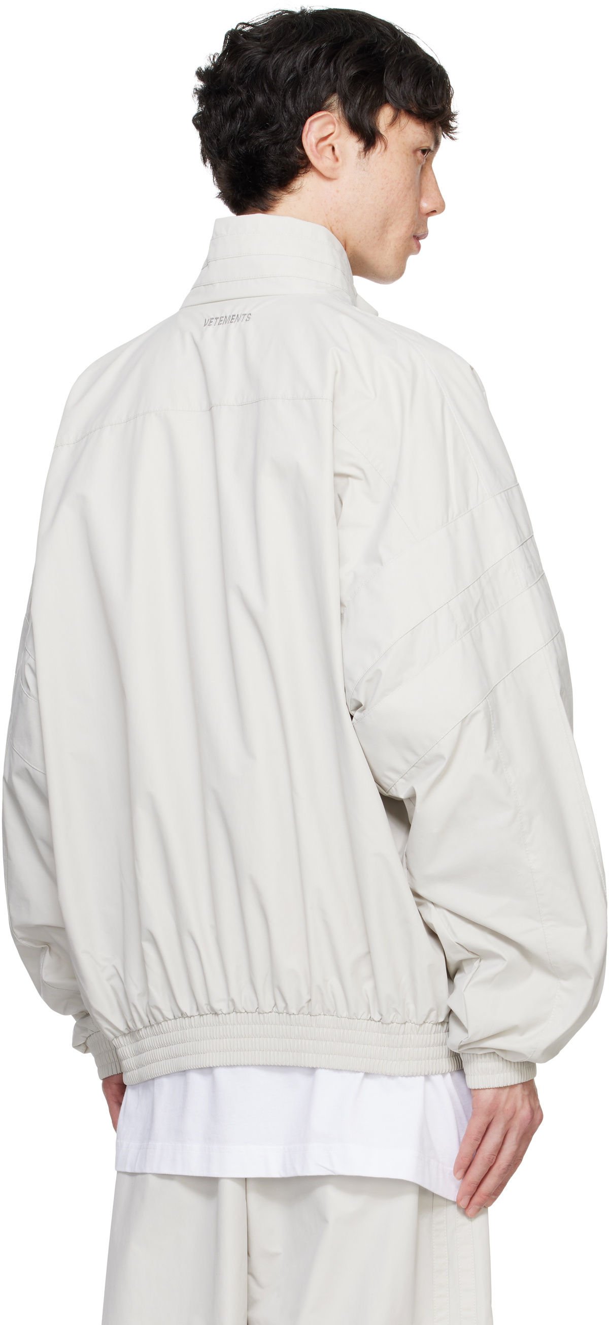 VETEMENTS White Oval Logo Track Jacket Vetements