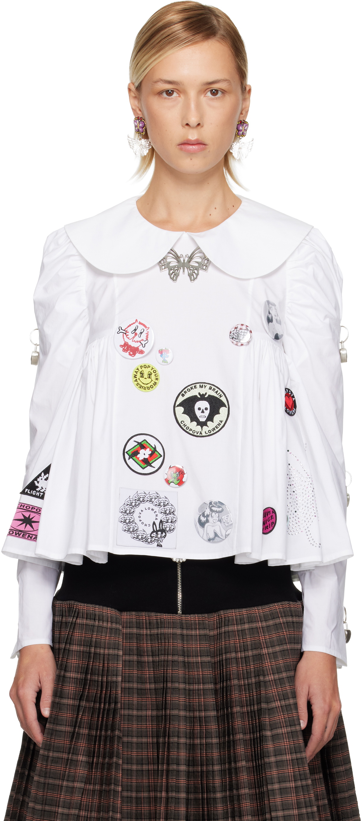 Chopova Lowena White Alibi Blouse Chopova Lowena