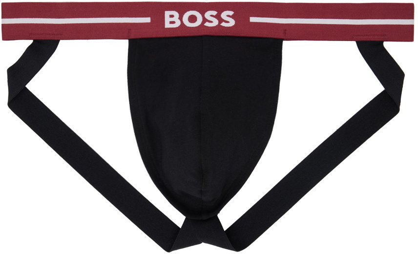 BOSS Three-Pack Jacquard Logo Jock Straps BOSS