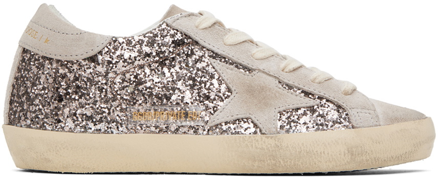 Golden Goose SSENSE Exclusive Gray Super-Star Sneakers Golden Goose ...