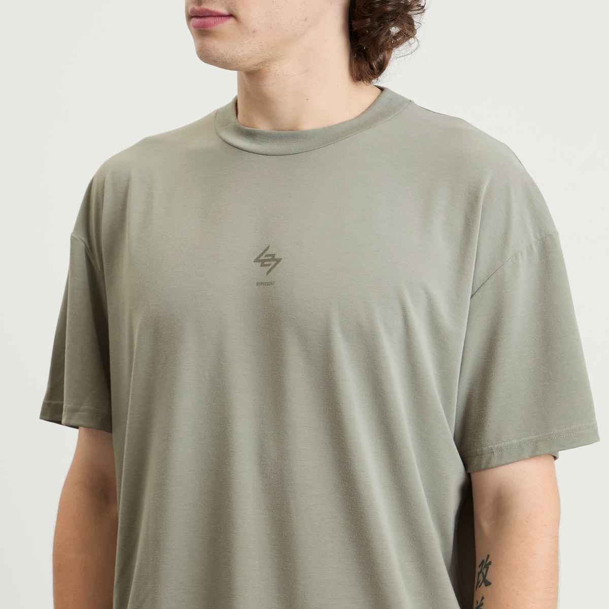 Represent Men's 247 Oversized T-Shirt in Sage Represent