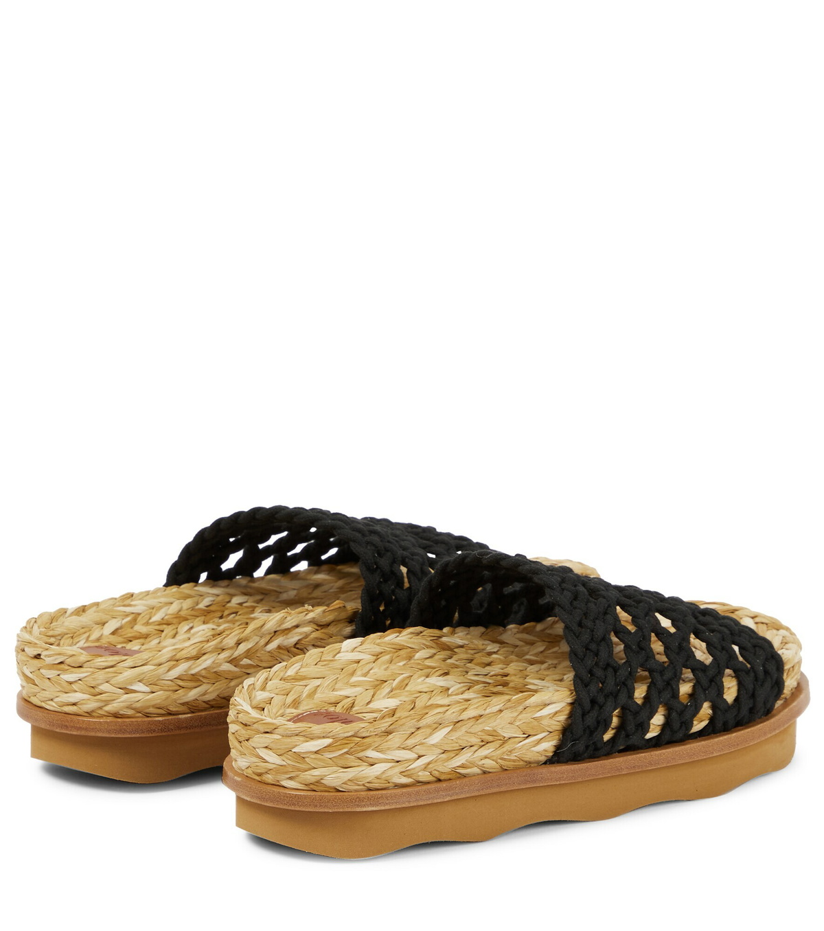 Chloe - Wavy woven slides Chloe