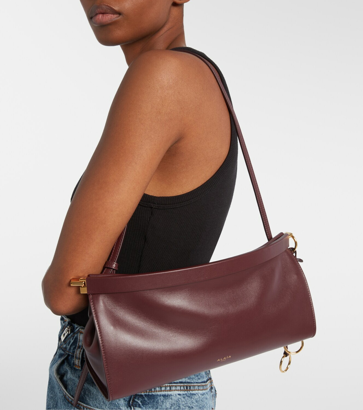 Alaïa Le Click Medium leather shoulder bag ALAÏA