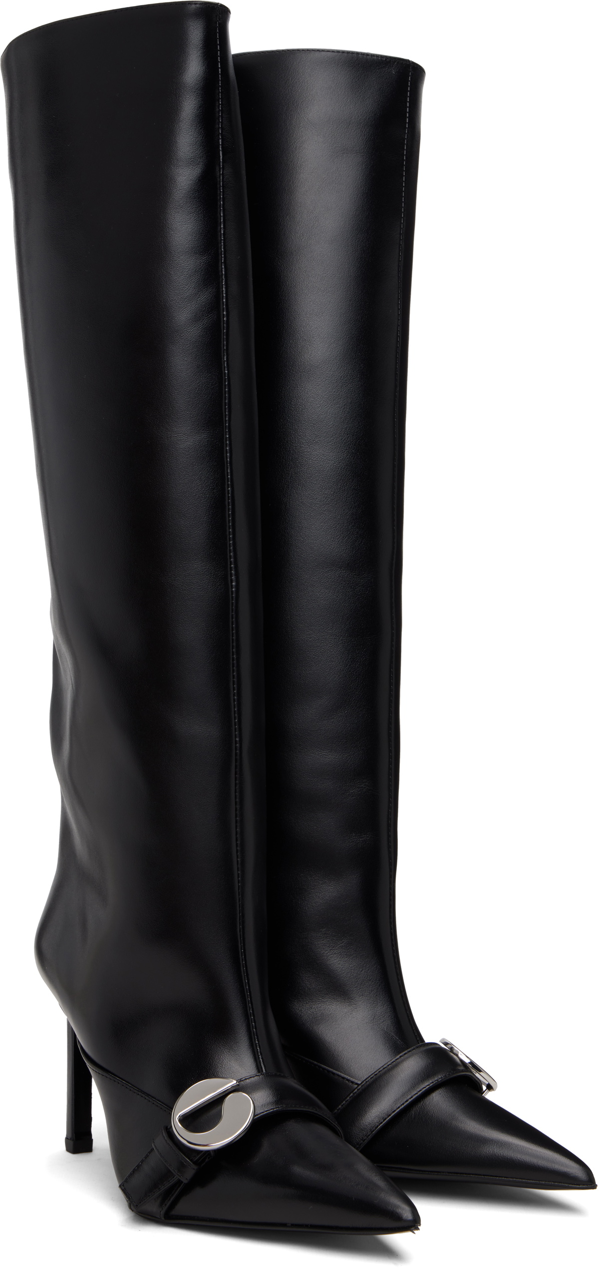 Coperni Black Belt Tall Boots Coperni