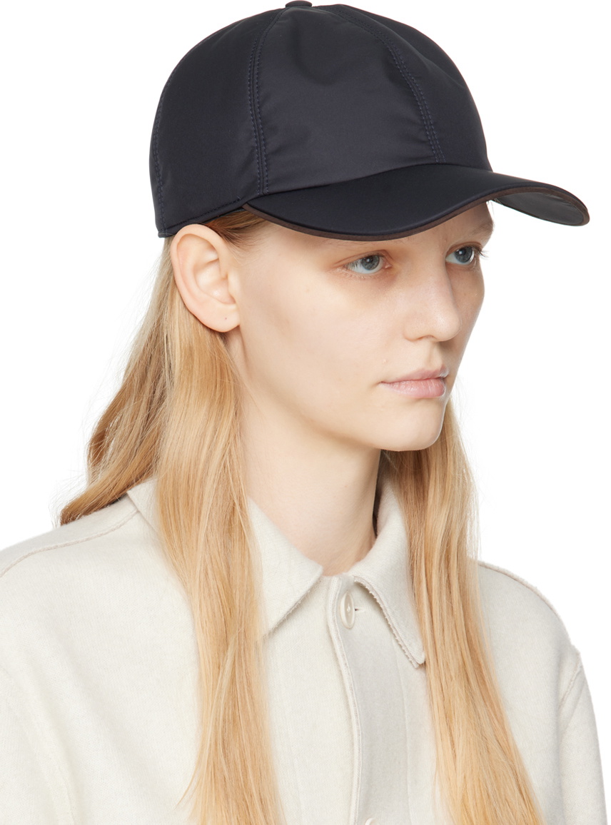 ZEGNA Navy Paneled Cap Zegna