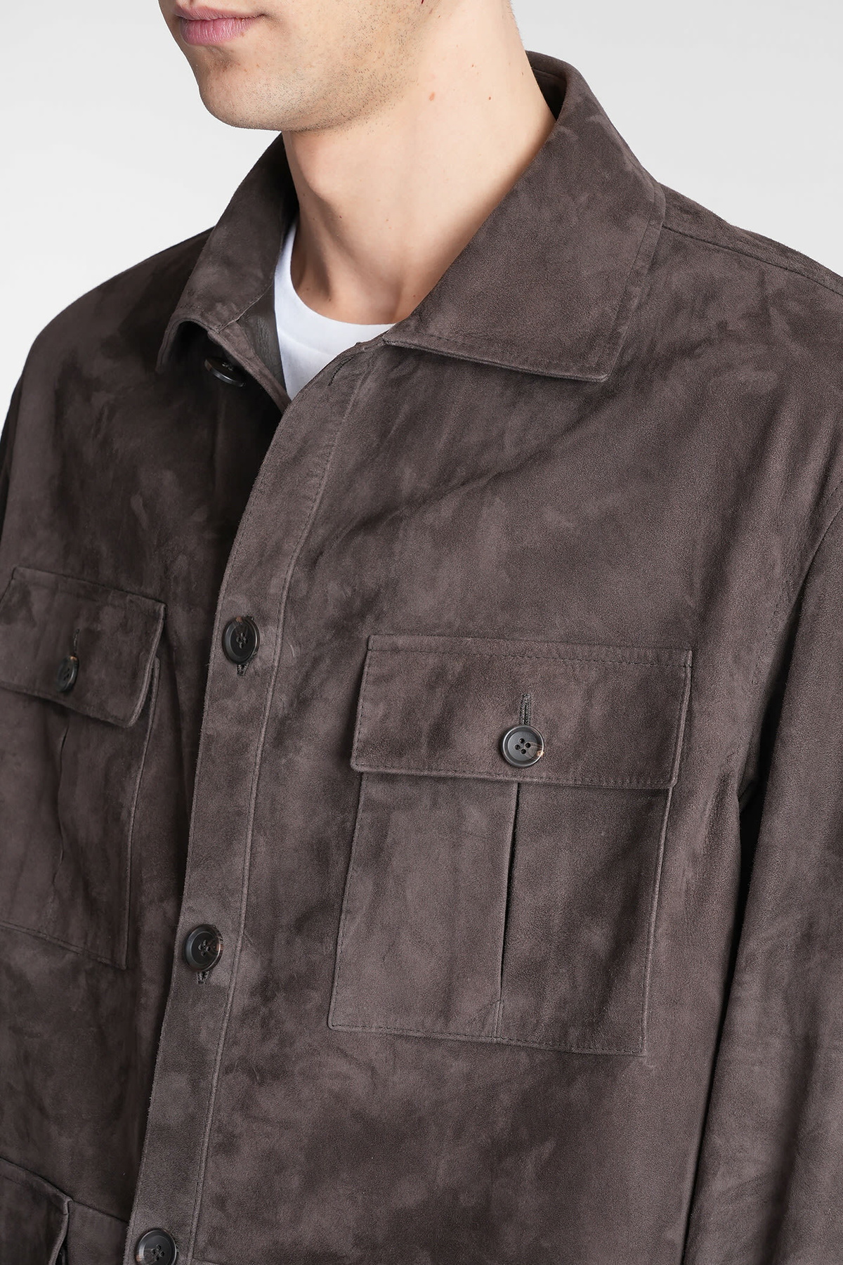 Bally Leather Jacket In Brown Leather Bally