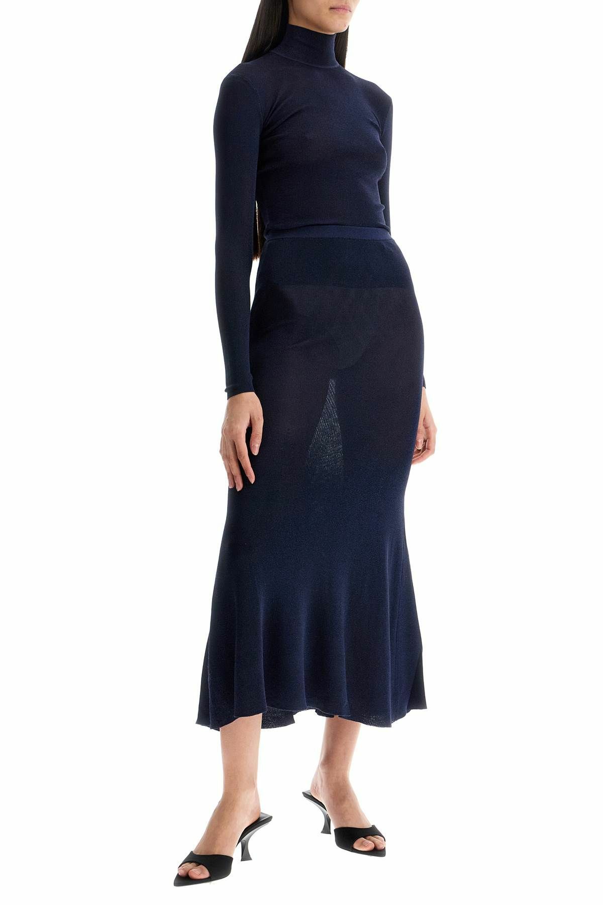 SELF PORTRAIT lurex knit dolce Blue Self-Portrait