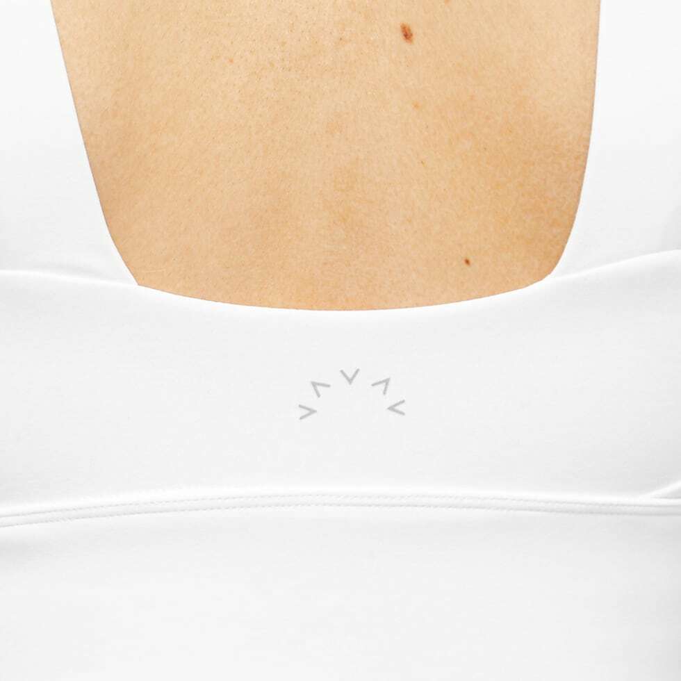 Varley Women's Lets Go Sports Bra in White Varley