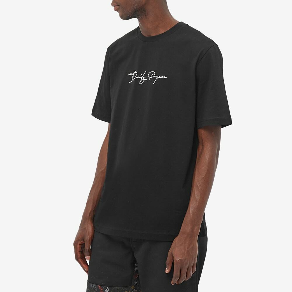 Daily Paper Men's Script Logo T-Shirt in Black Daily Paper