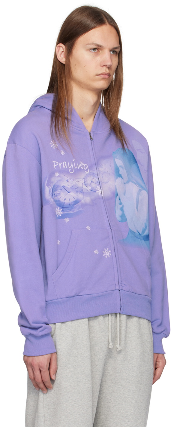 Praying Purple Clock Tower Hoodie Praying
