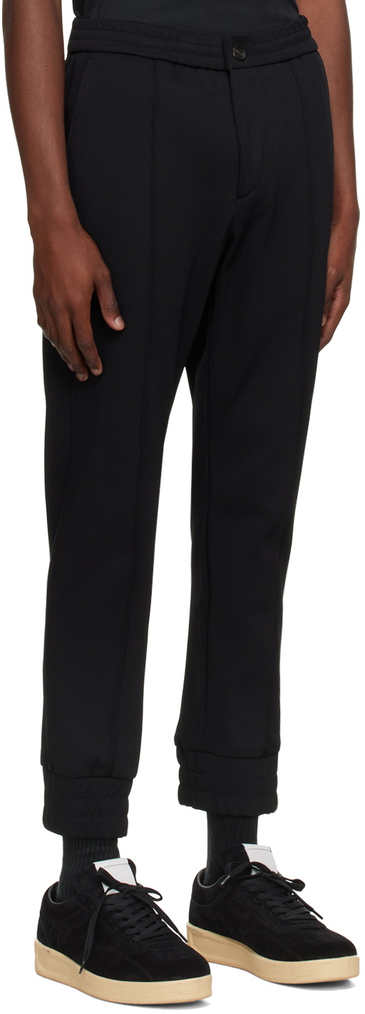 Solid Homme Black Drawstring Trousers Solid Homme