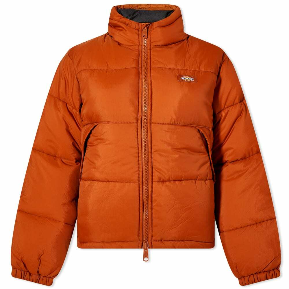 Dickies Women's Alatna Puffer Jacket in Gingerbread Dickies Construct