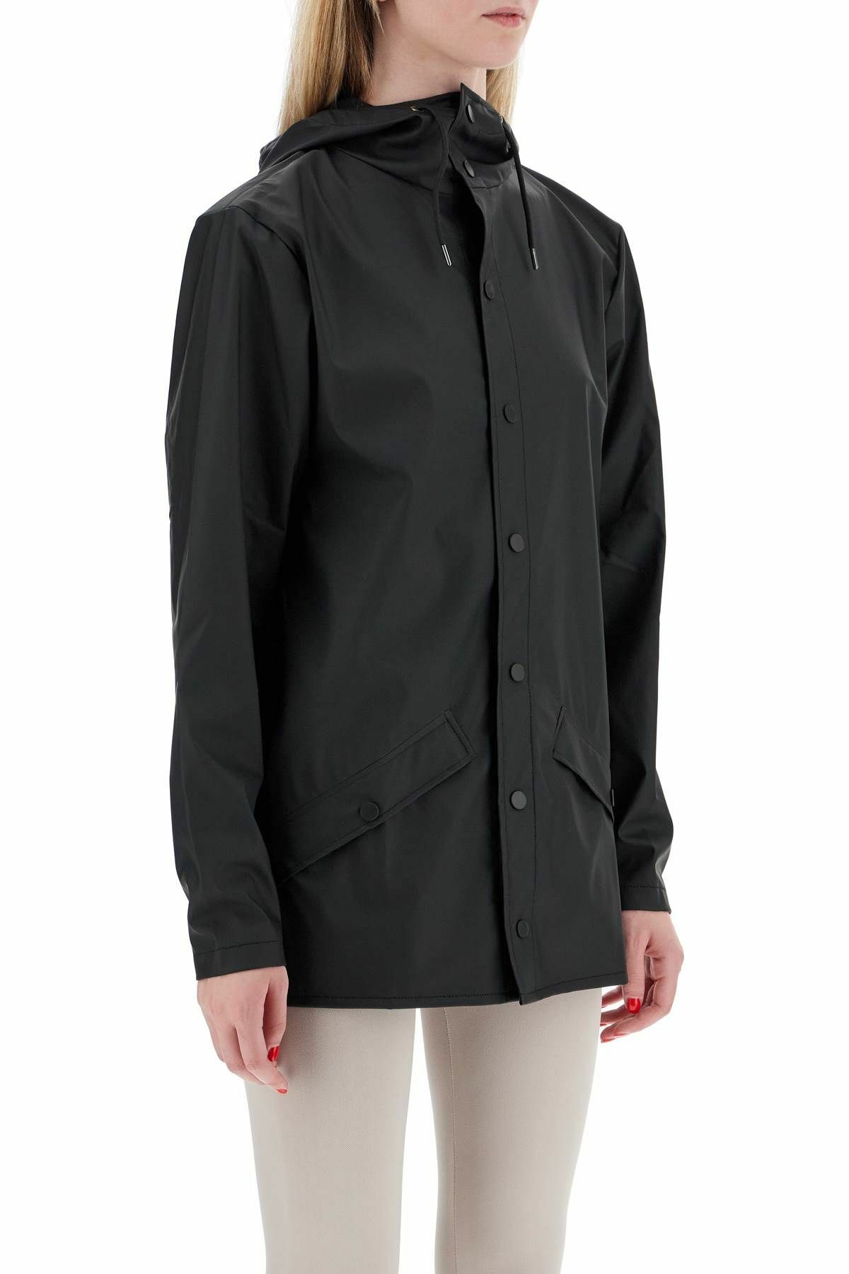 RAINS unisex rain jacket Black Rains