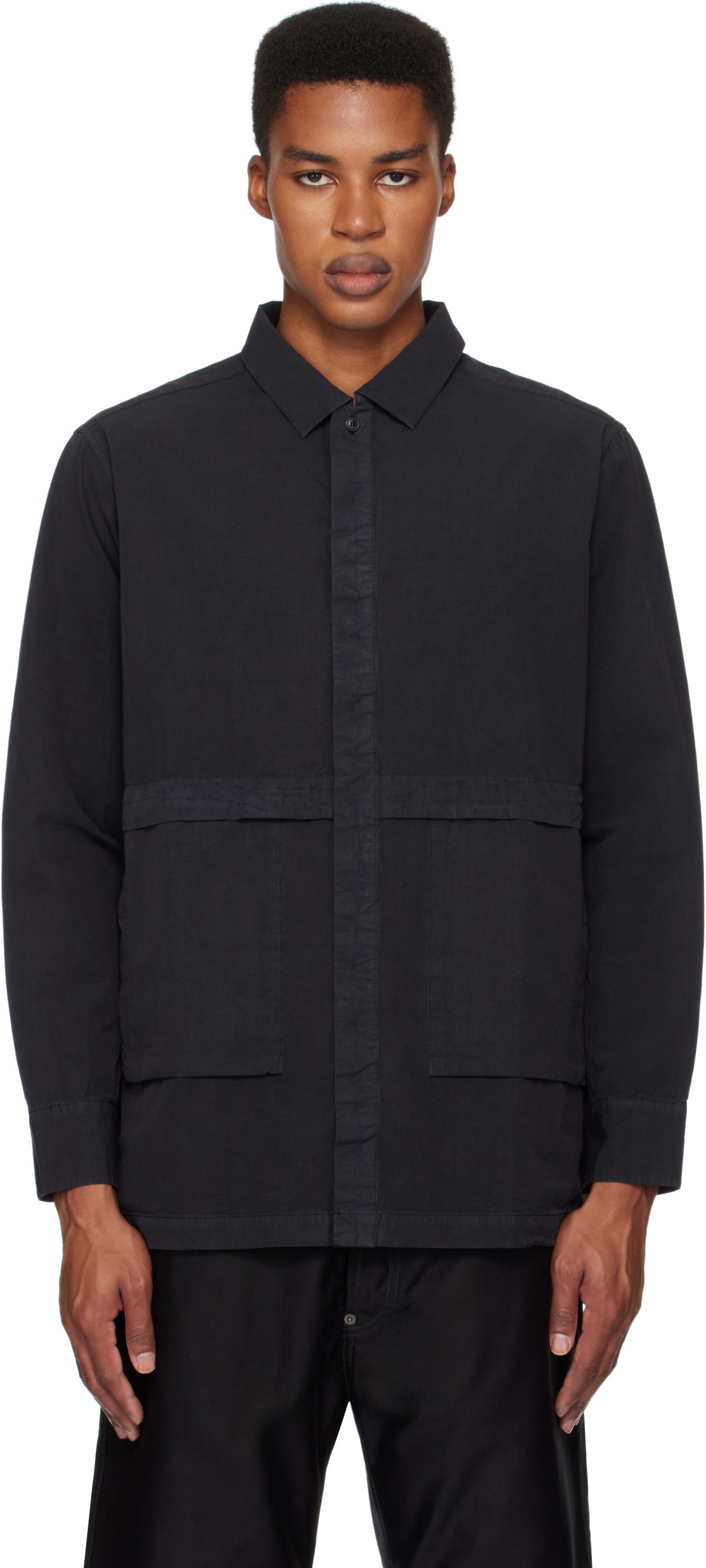 CASEY CASEY Navy Fabu Shirt CASEY CASEY