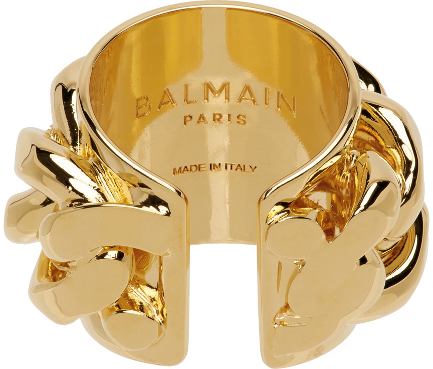 Balmain Gold Chain Ring Balmain