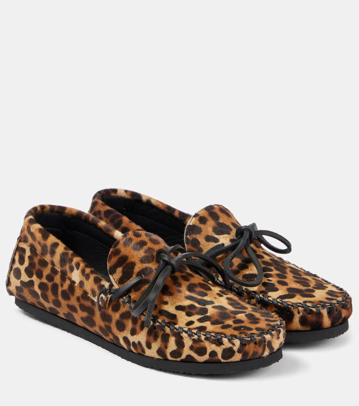 Isabel Marant Fitza leopard-print pony hair loafers Isabel Marant