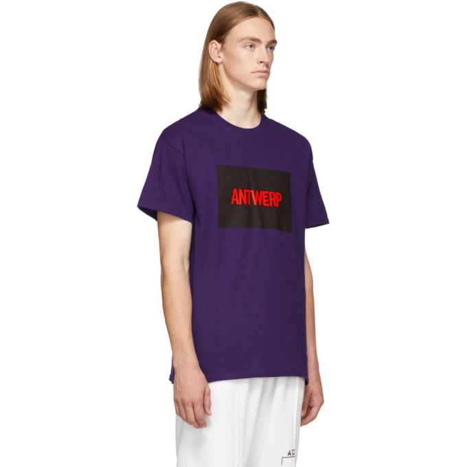 Vier Purple Box Logo T-Shirt Vier