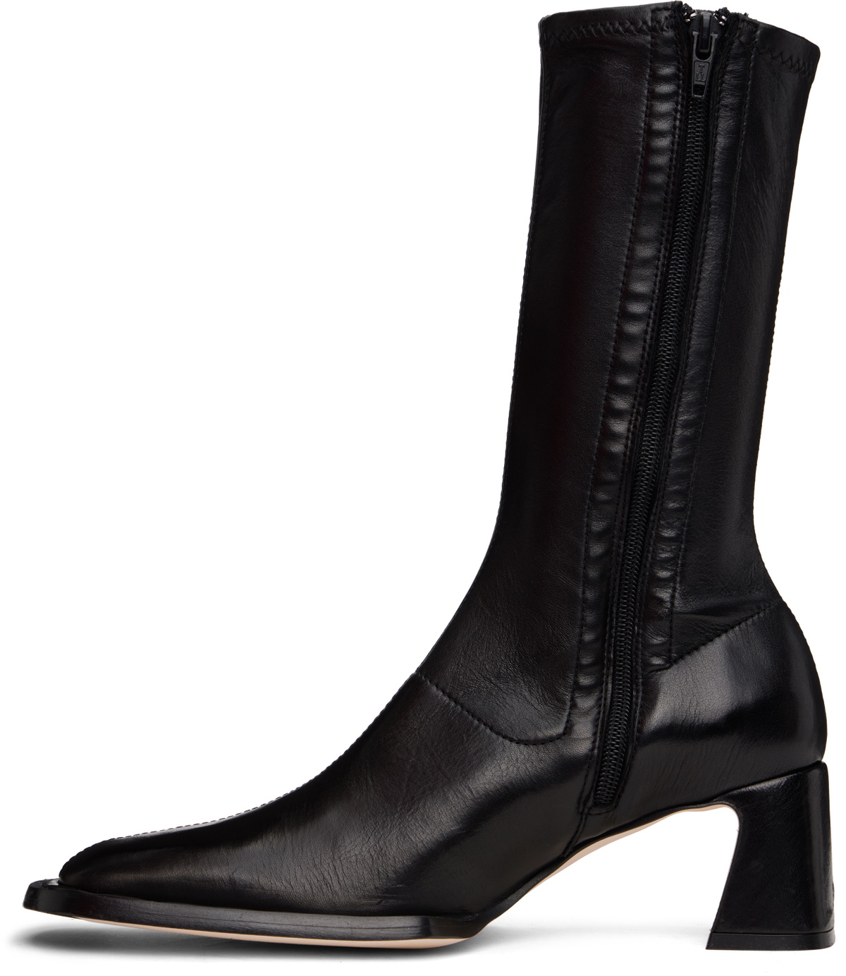 Miista Black Chastity Stretch Boots MIISTA