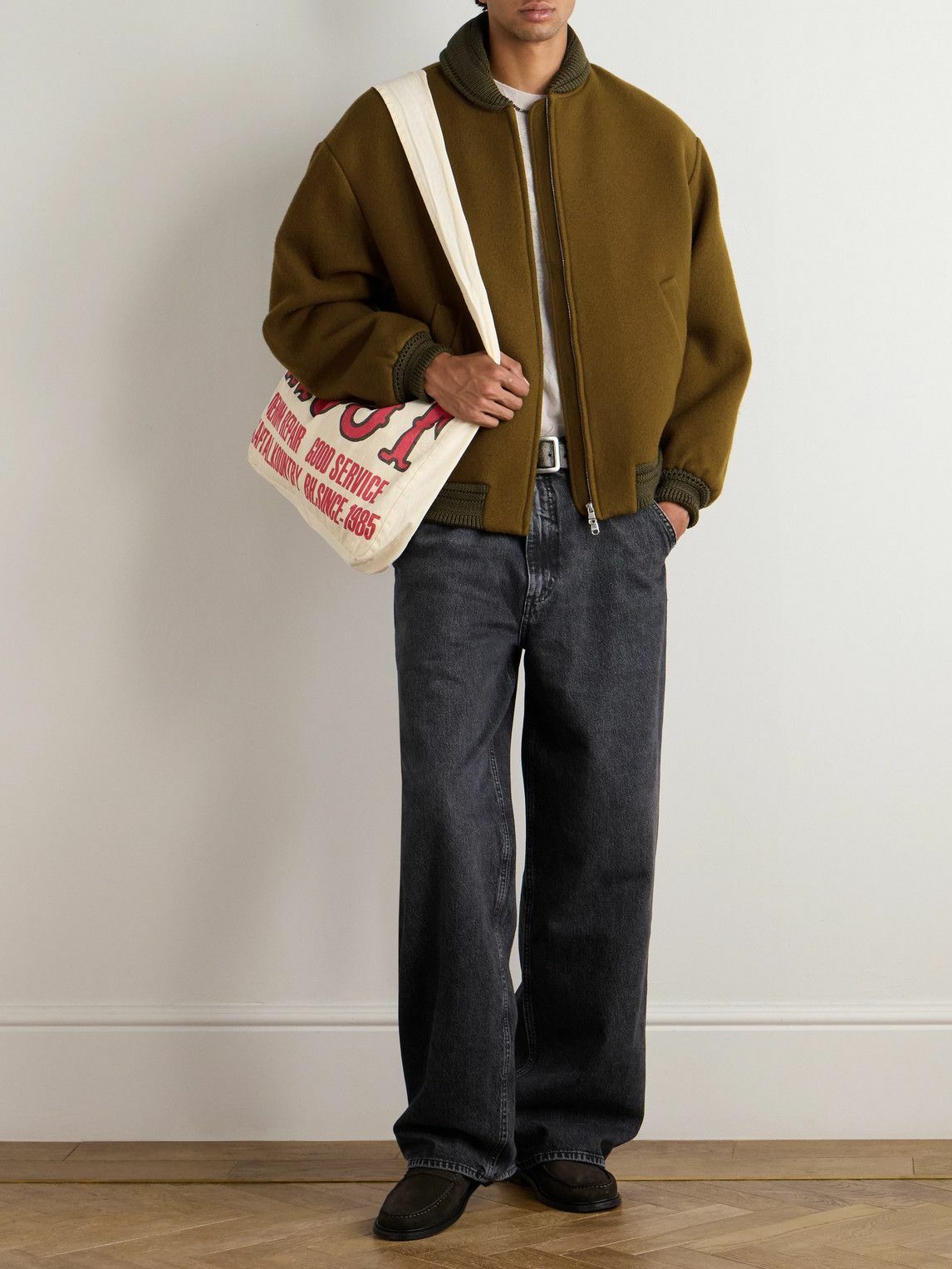 A Kind Of Guise - Bajar Virgin Wool and Cashmere-Blend Bomber Jacket ...