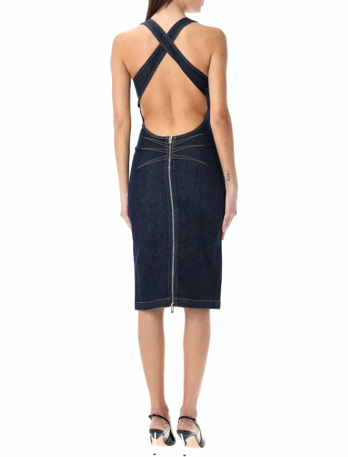 Alaia Sculpting Denim Dress ALAÏA
