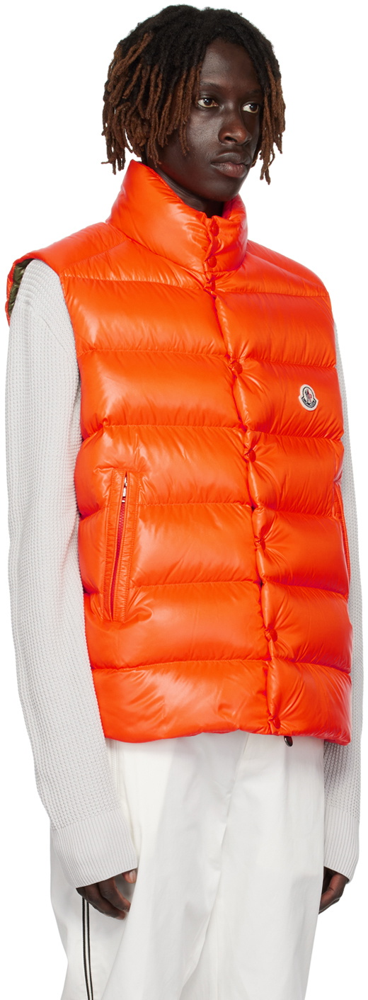 Moncler Orange Tibb Down Vest Moncler