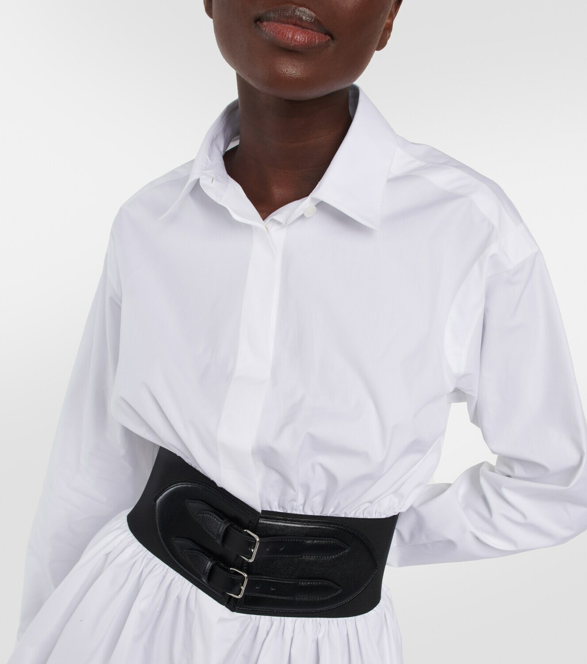 Alaïa Belted cotton poplin shirt ALAÏA