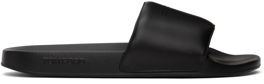 TOM FORD Black Harrison Slides TOM FORD