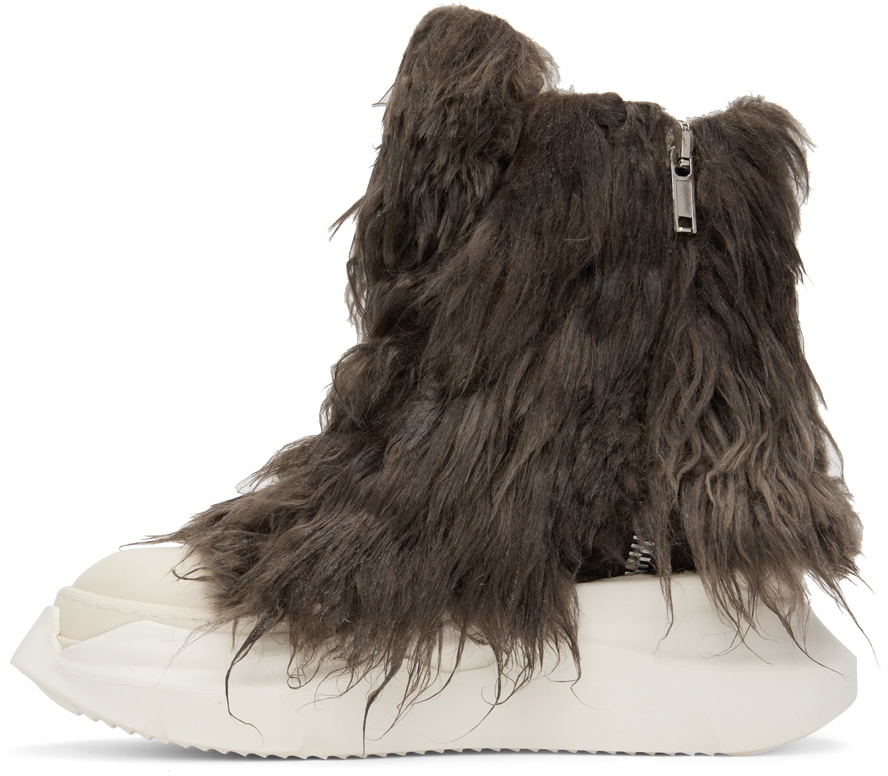 Rick Owens DRKSHDW Gray Abstract Sneakers Rick Owens Drkshdw