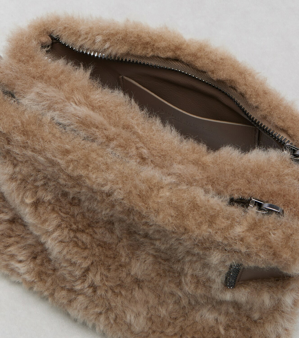 Brunello Cucinelli Small shearling clutch Brunello Cucinelli