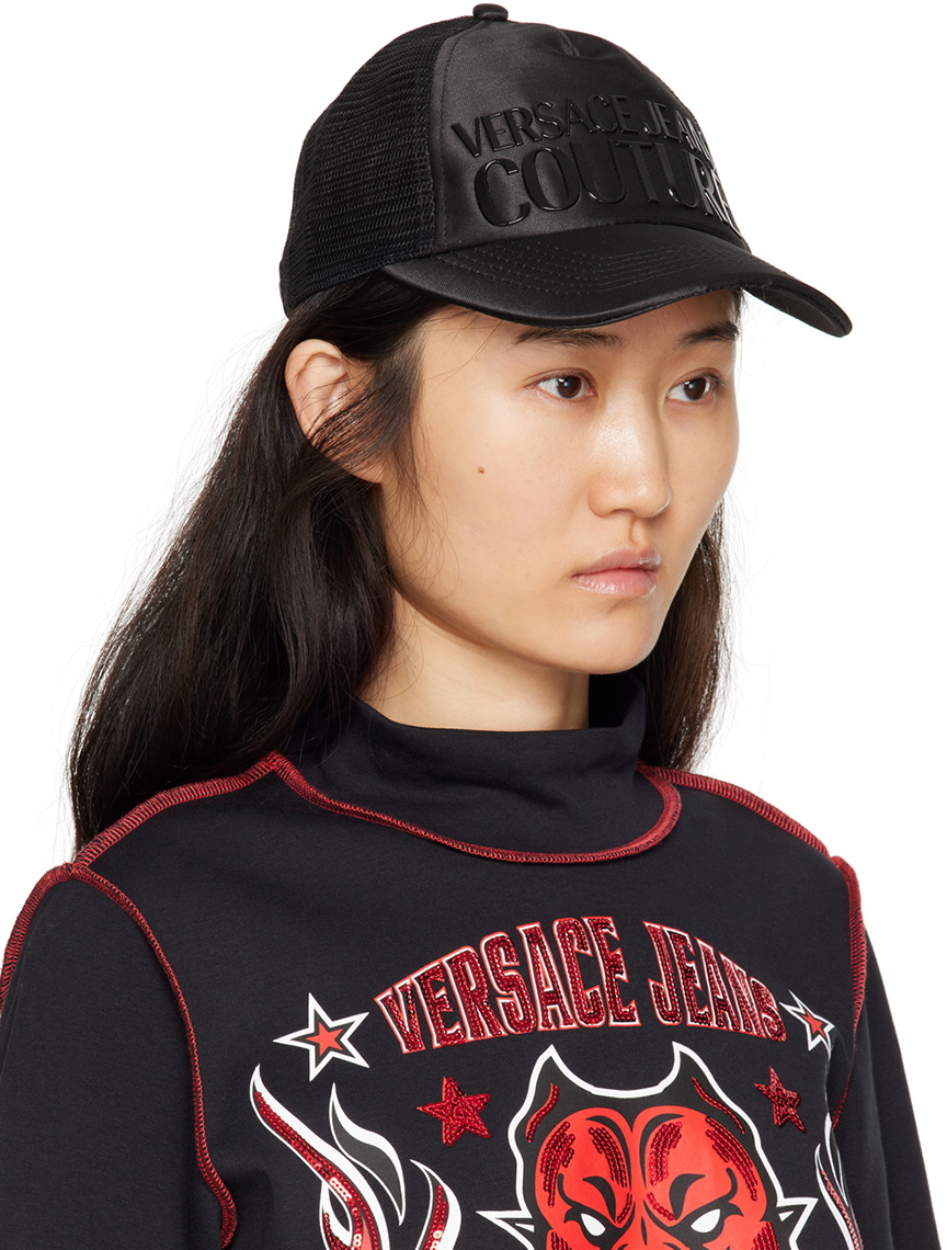 Versace Jeans Couture Black Logo Cap Versace