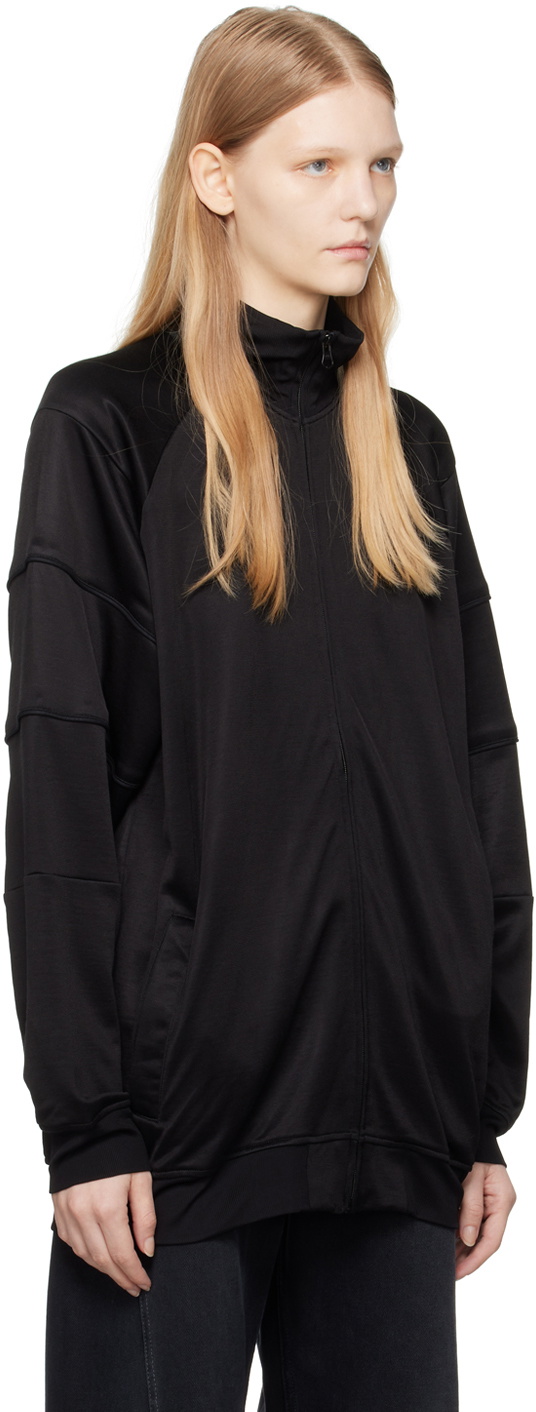 MM6 Maison Margiela Black Bonded Track Jacket MM6 Maison Margiela