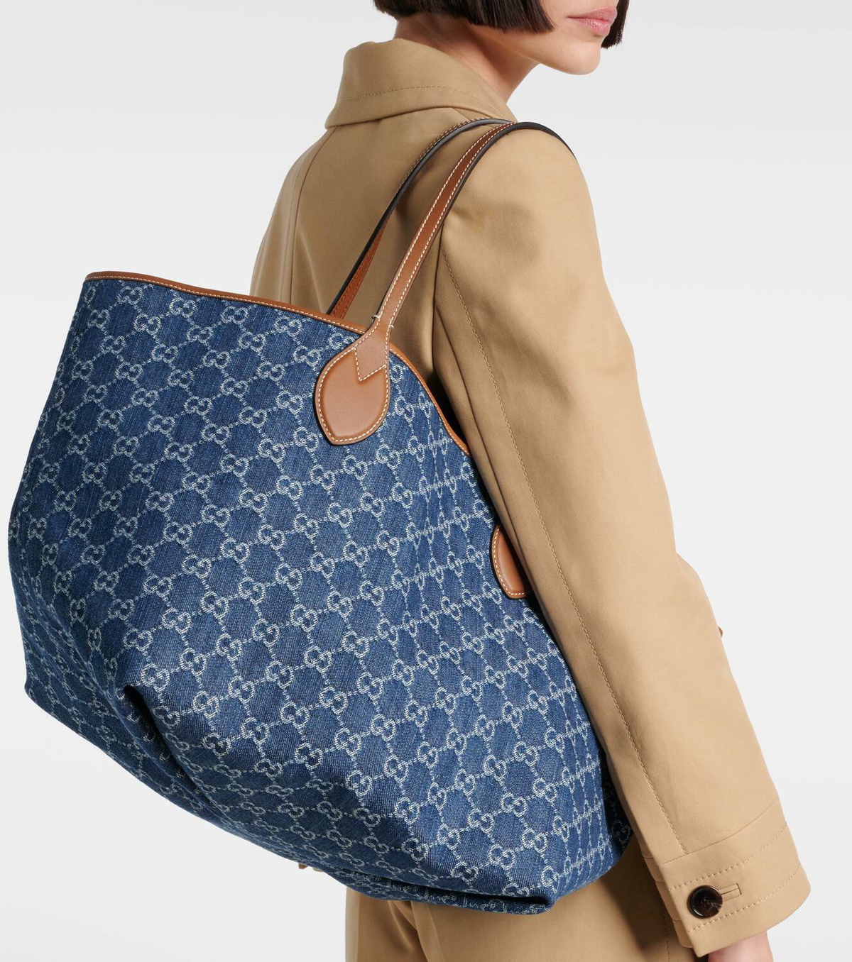 Gucci Gucci Totissima GG Medium denim tote bag Gucci